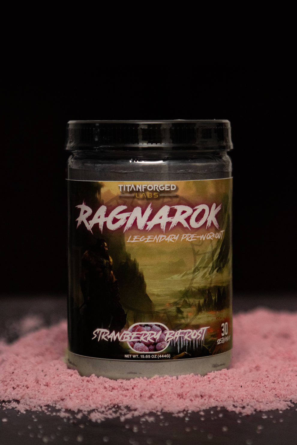 RAGNAROK Pre-Workout Strawberry Bifrost – Titanforged Labs